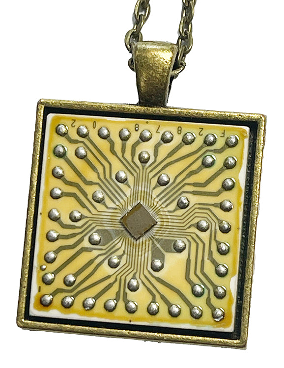 Item061: IBM CPU Chip Pendant - IBM 4300 CPU FPGA Logic Chip - Single ...